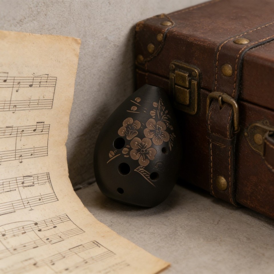 Vintage Ocarina 8 Hole: Pottery Traditional Chinese Ocarina Instrument ...