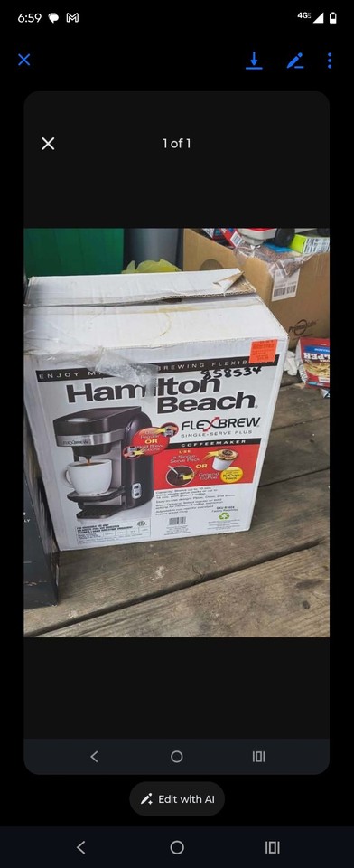 Hamilton Beach 49976 FlexBrew Trio 2-Way Coffee Maker, Compatible K-Cup ...