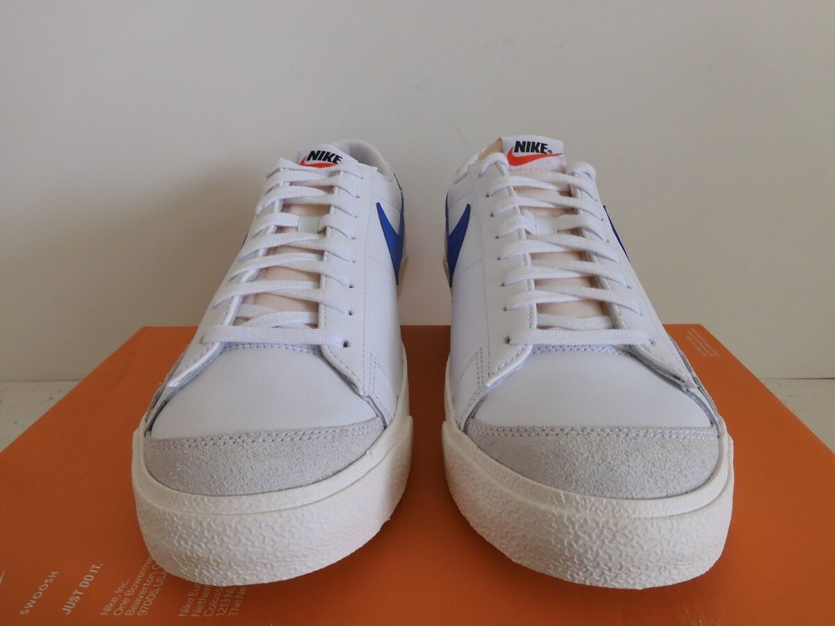 NIKE BLAZER LOW '77 VNTG VINTAGE WHITE-HYPER ROYAL BLUE SZ NIKE BLAZER LOW '77 VNTG VINTAGE WHITE-HYPER ROYAL BLUE SZ