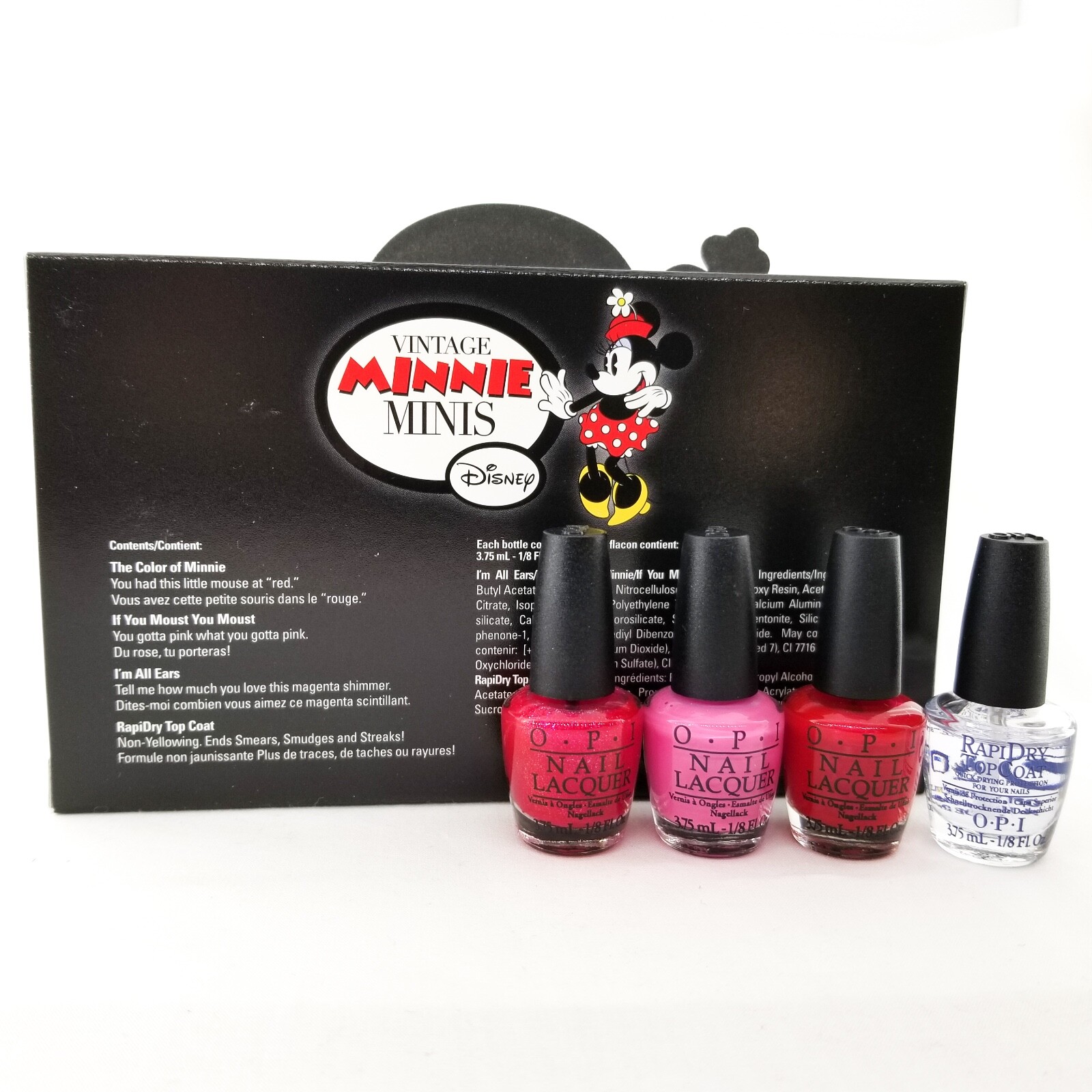OPI Vintage Minnie Mouse Mini, 1.8fl. oz x 4, OPI Nail Polish mini ...