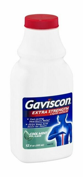 Gaviscon Extra Strength Cool Mint Flavoured Antacid Liquid - 12oz. for ...