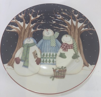 Debbie Mumm Winter Wonders Salad/Dessert Plate Zak Designs Dinnerware ...