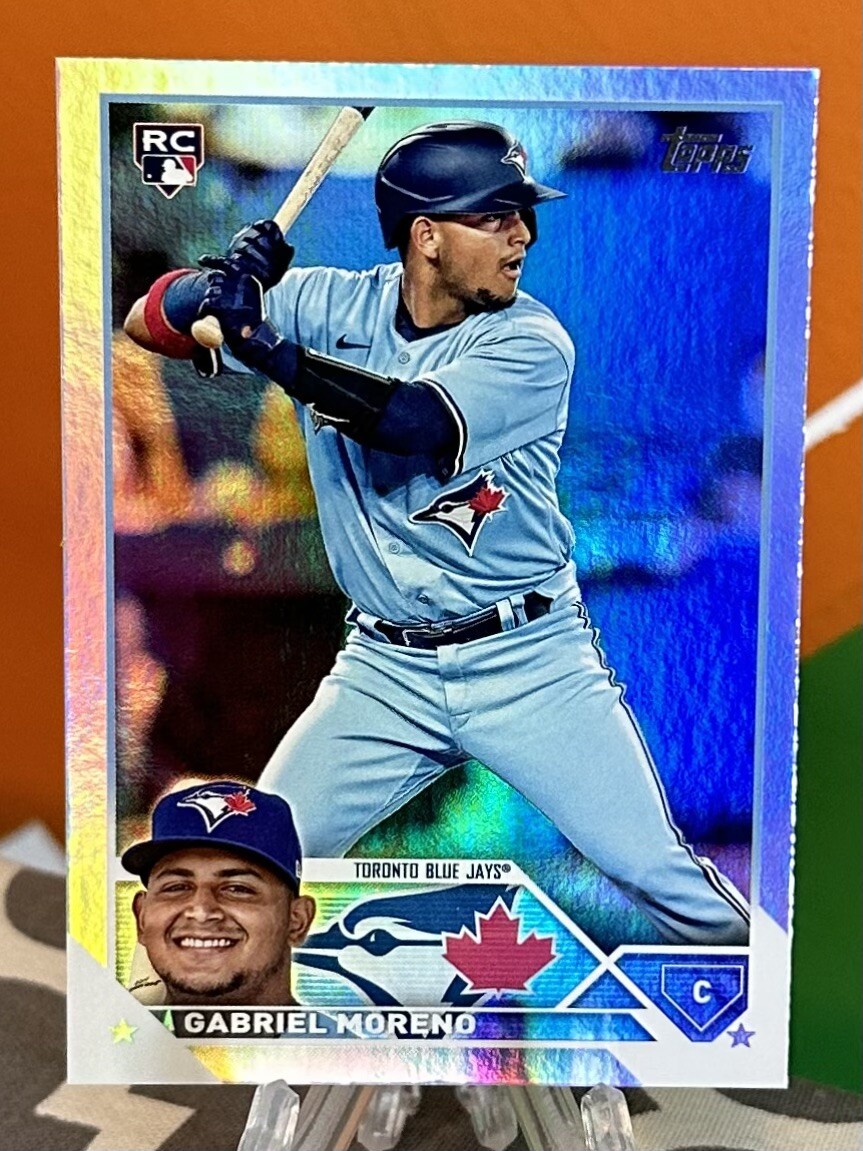 2023 Topps GABRIEL MORENO Blue Jays RC #169 Silver Foil Rookie MINT ...