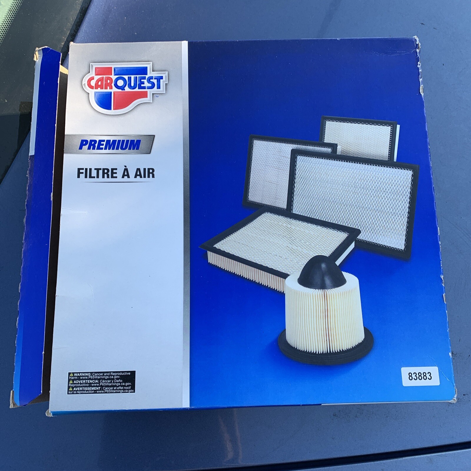 CARQUEST 83883 - Air filter cross reference