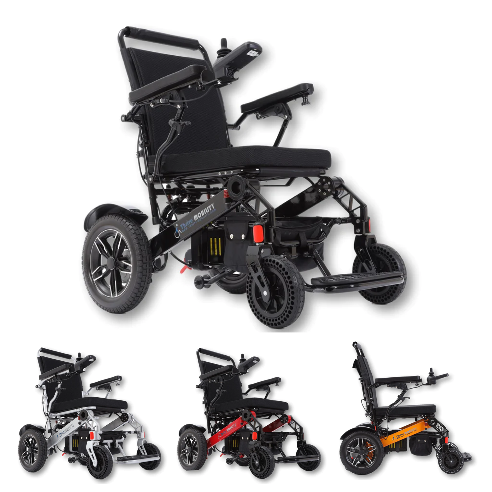 Wolf Fold and Travel Electric Wheelchair Power Wheel Chair Lightweight ...