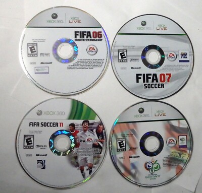 4 disc set - FIFA07 and FIFA07 and FIFA11 and FIFA Germany 2006 - DISCS ...