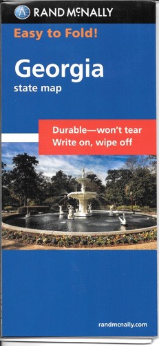 Georgia, Easy-to-Fold, Laminated State Map, Rand McNally - 2022 edition ...