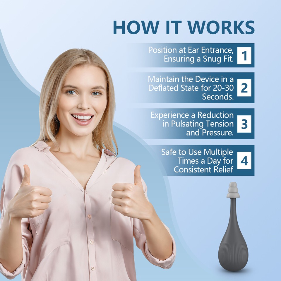 Tinnitus Relief Tool Ear Pressure Relief Device Instant Inner Ear ...