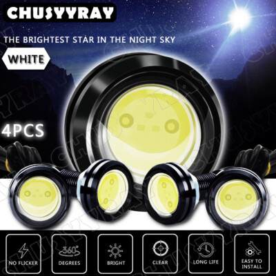 4X White LED Boat Light Waterproof Outrigger Spreader Transom ...