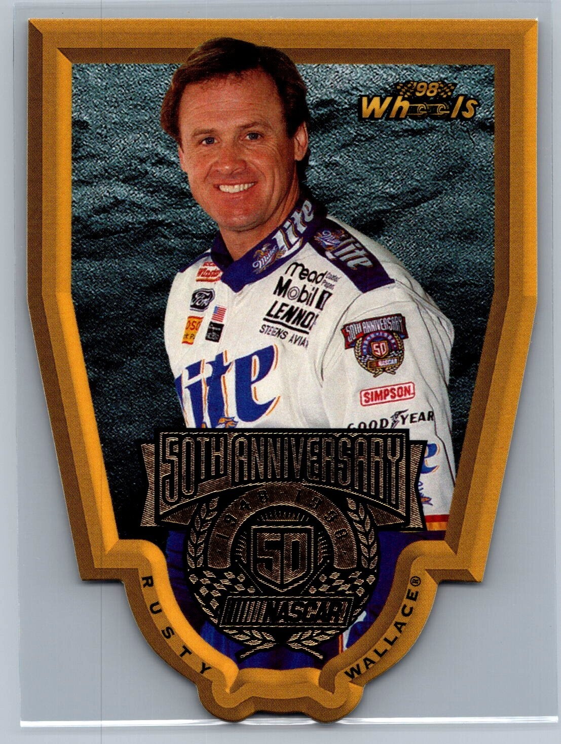 1998 Wheels 50th Anniversary Die-Cuts Rusty Wallace #A14 - HOF NM-MT | eBay