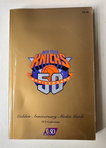 1996-1997 New York Knicks 50th Golden Anniversary Media Guide PB 336 ...
