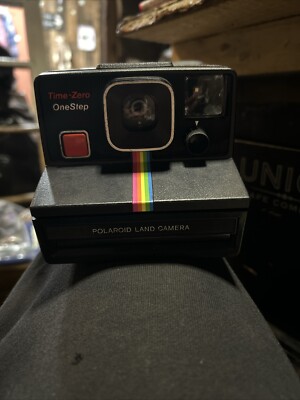 Polaroid Time-Zero One Step Land Camera Rainbow Stripe 1981 - Tested ...