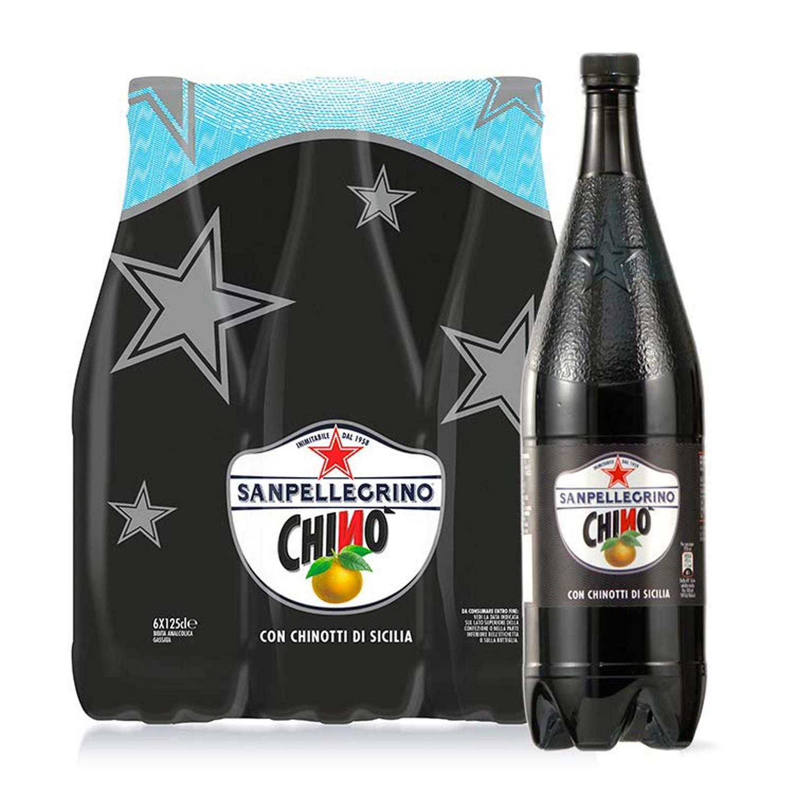 6 BOTTIGLIE CHINO' SANPELLEGRINO BIBITA FRIZZANTE CHINOTTO SICILIANO 1 ...
