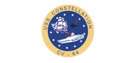 4" us navy cv-64 uss constellation logo bumper sticker decal usa made ...