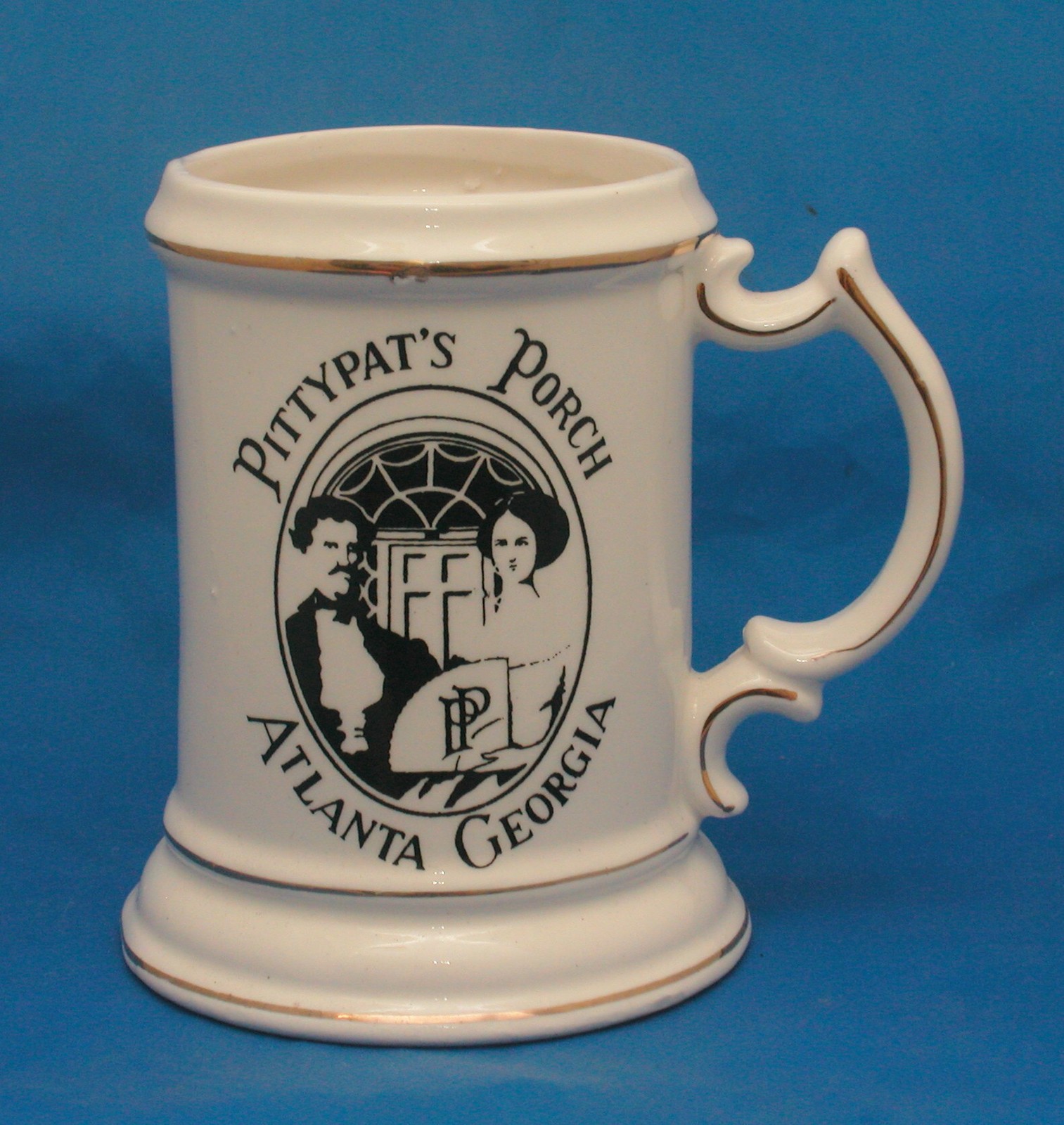 Pitty Pat's Porch Coffee Mug Beer Stein Atlanta Georgia Souvenir Gold ...