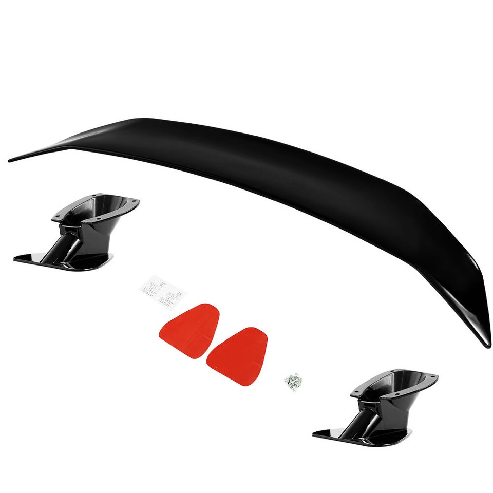 46"Universal Car Rear Trunk Spoiler Wing Glossy Black Sport Style W ...