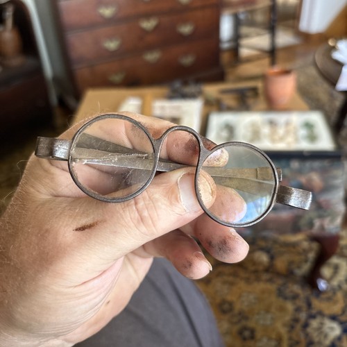 18th Century Rev War Period Hand Forged Iron Round 1750-1780 Eyeglasses ...