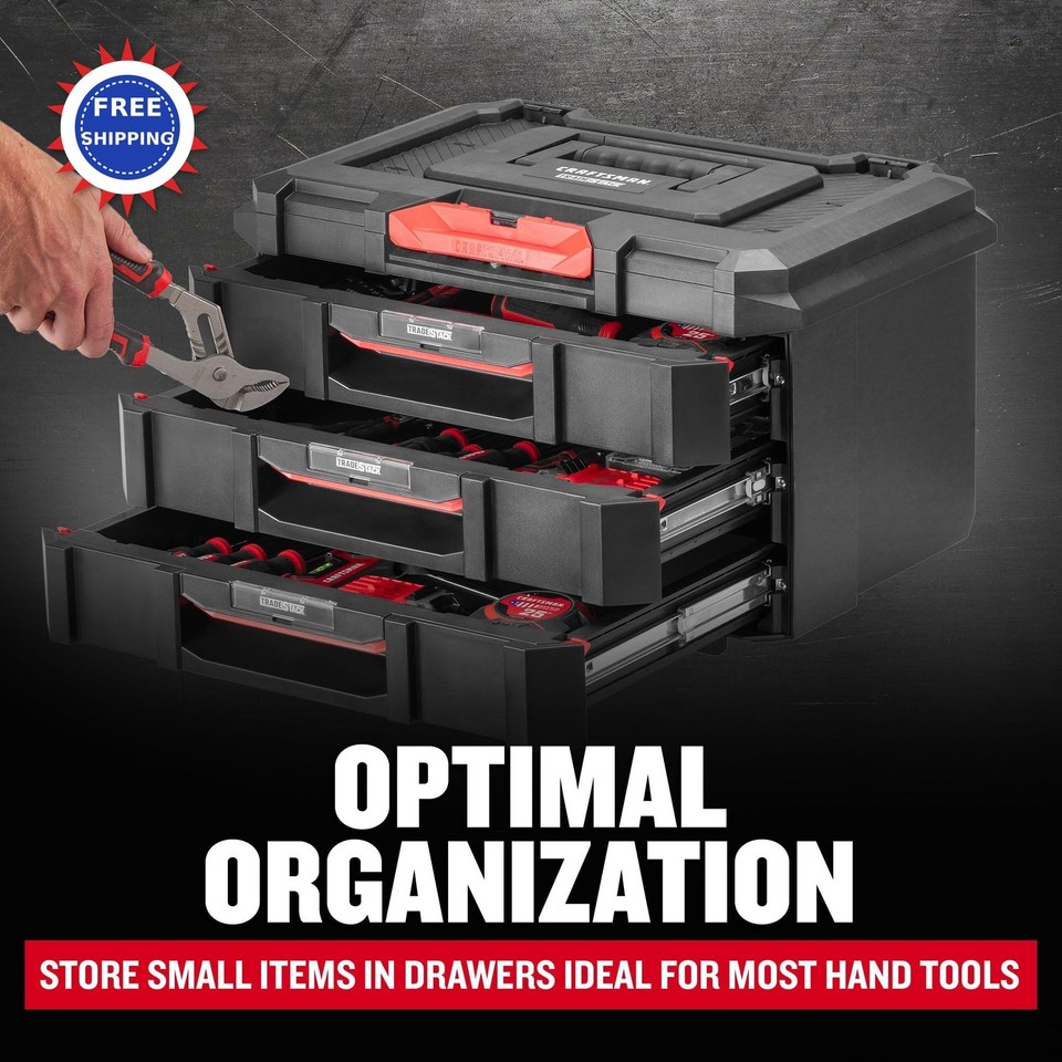 CRAFTSMAN Tradestack 3 Drawers Unit 885911919456| eBay