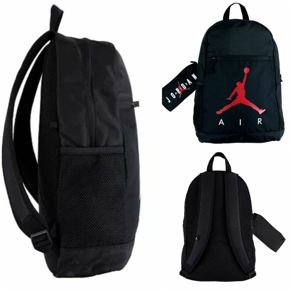 NIKE AIR JORDAN BACKPACK LARGE (BRAND NEW) 2 PC SET BLK | eBay