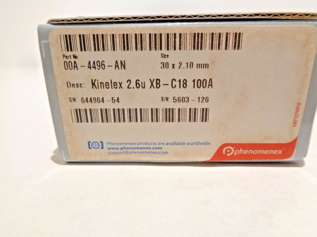 HPLC column Phenomenex Kinetex XB-C18 2.1x30mm 00A-4496-AN for sale ...