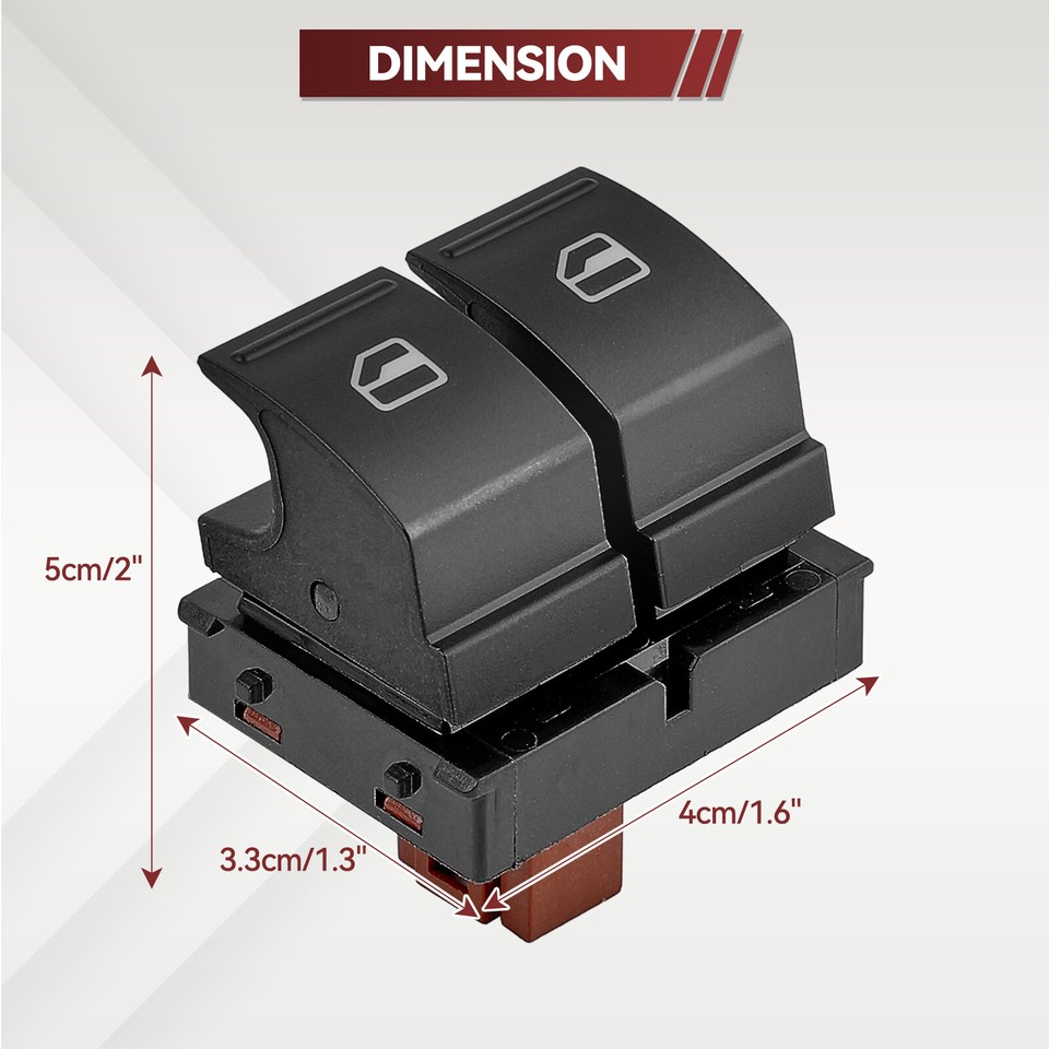 For Skoda Fabia Mk2 1Z0959858 DRIVER SIDE Electric Window Control ...
