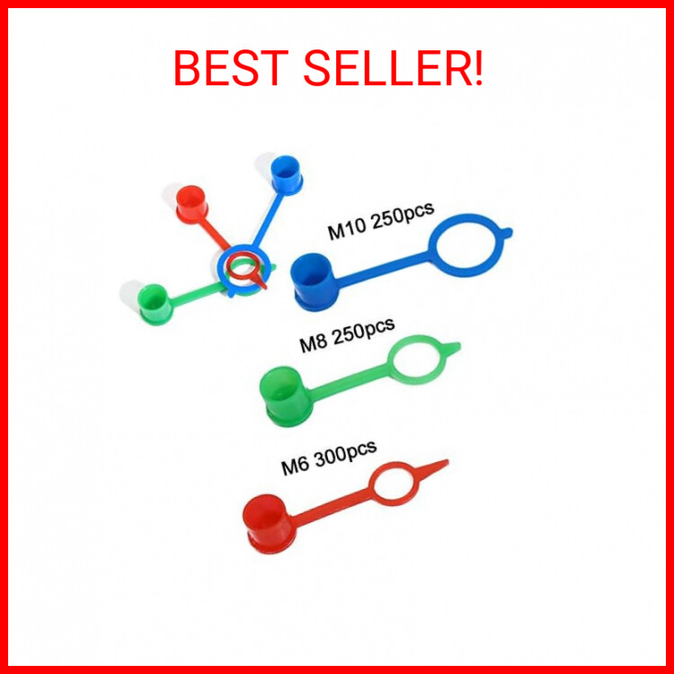 800pcs M6 M8 M10 Polyethylene Plastic Oil Grease Gun Zerk Fitting Dust ...
