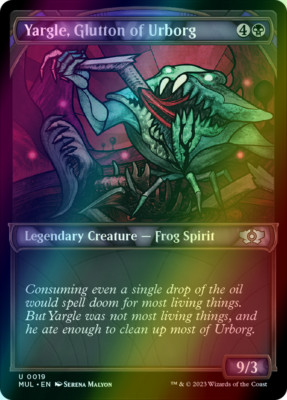Yargle, Glutton of Urborg SHOWCASE FOIL, Multiverse Legends, MTG MUL NM ...