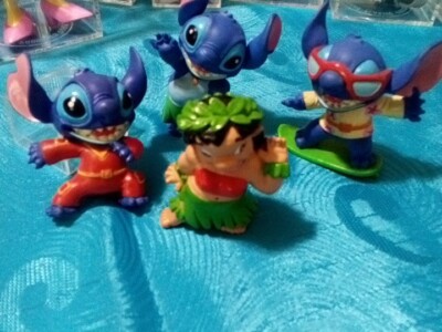 Disney Lilo And Stitch Figures Stitch Figures Plastic Set Of 4 | eBay