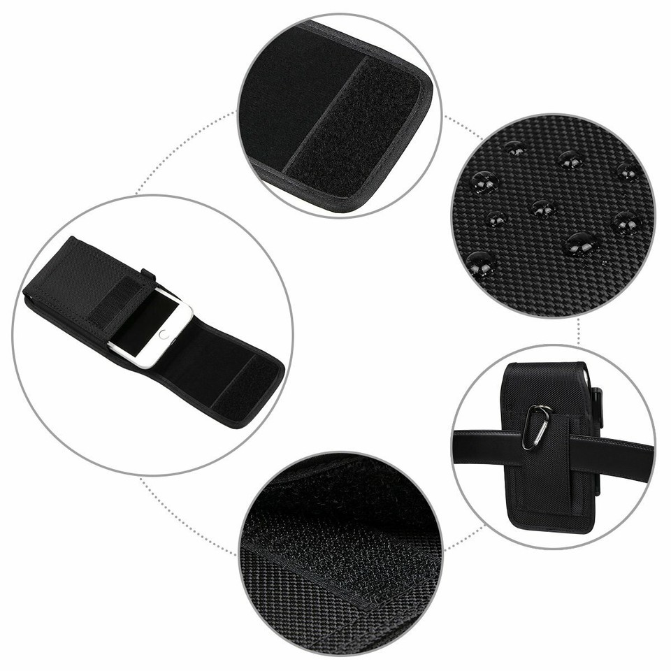 Universal Belt Hook Pouch Bag Nylon For All Mobile Phone Case Cover ...