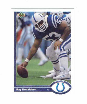 Ray Donaldson Indianapolis Colts #53 Center #412 Upper Deck 1991 ...