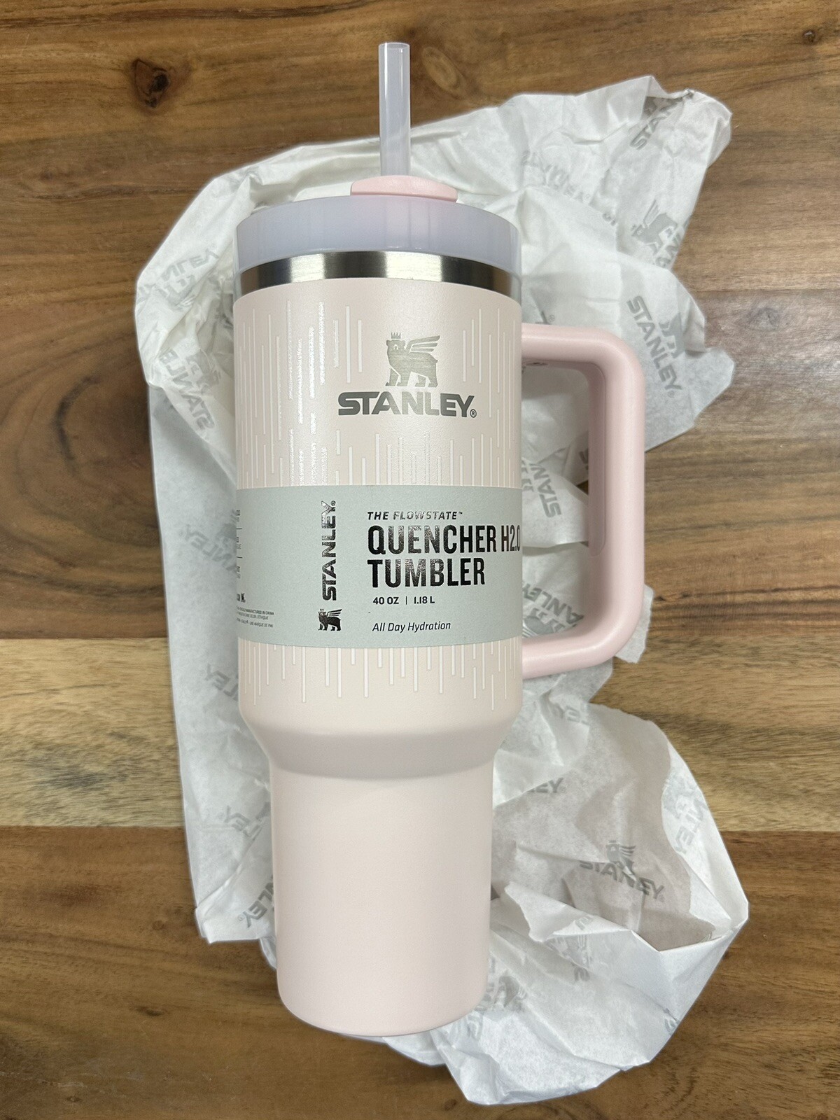 Stanley Soft Rain Bloom The Flowstate Quencher H2.0 40oz Tumbler Pink ...