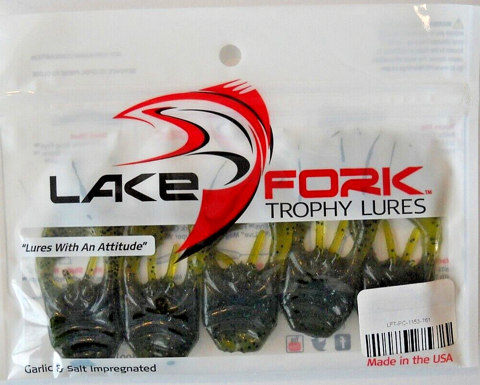 Lot of 3 Lake Fork Trophy Lures 3.5" PIG CLAW - Choose Color | eBay
