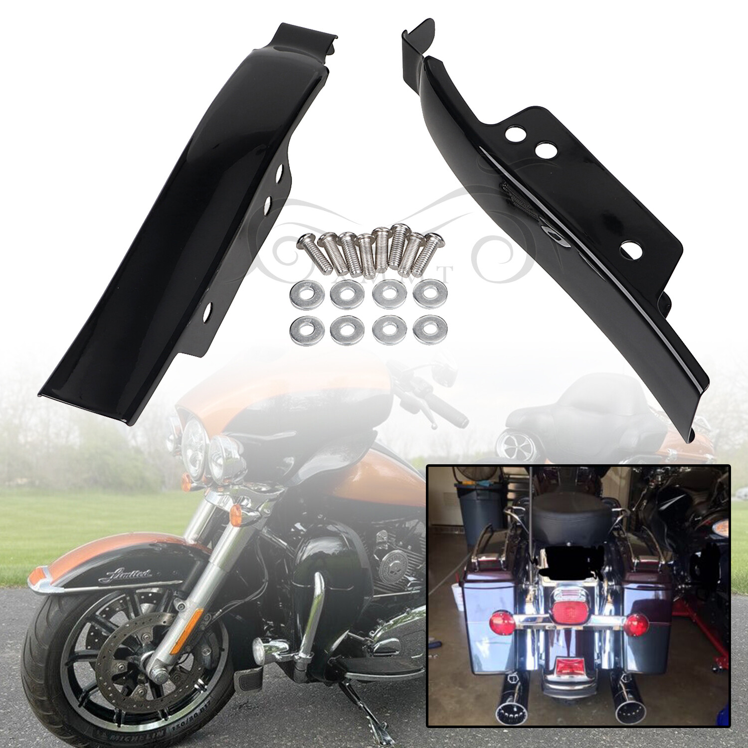 Fender Saddlebag Filler Panel For Harley Electra Road Glide Ultra ...