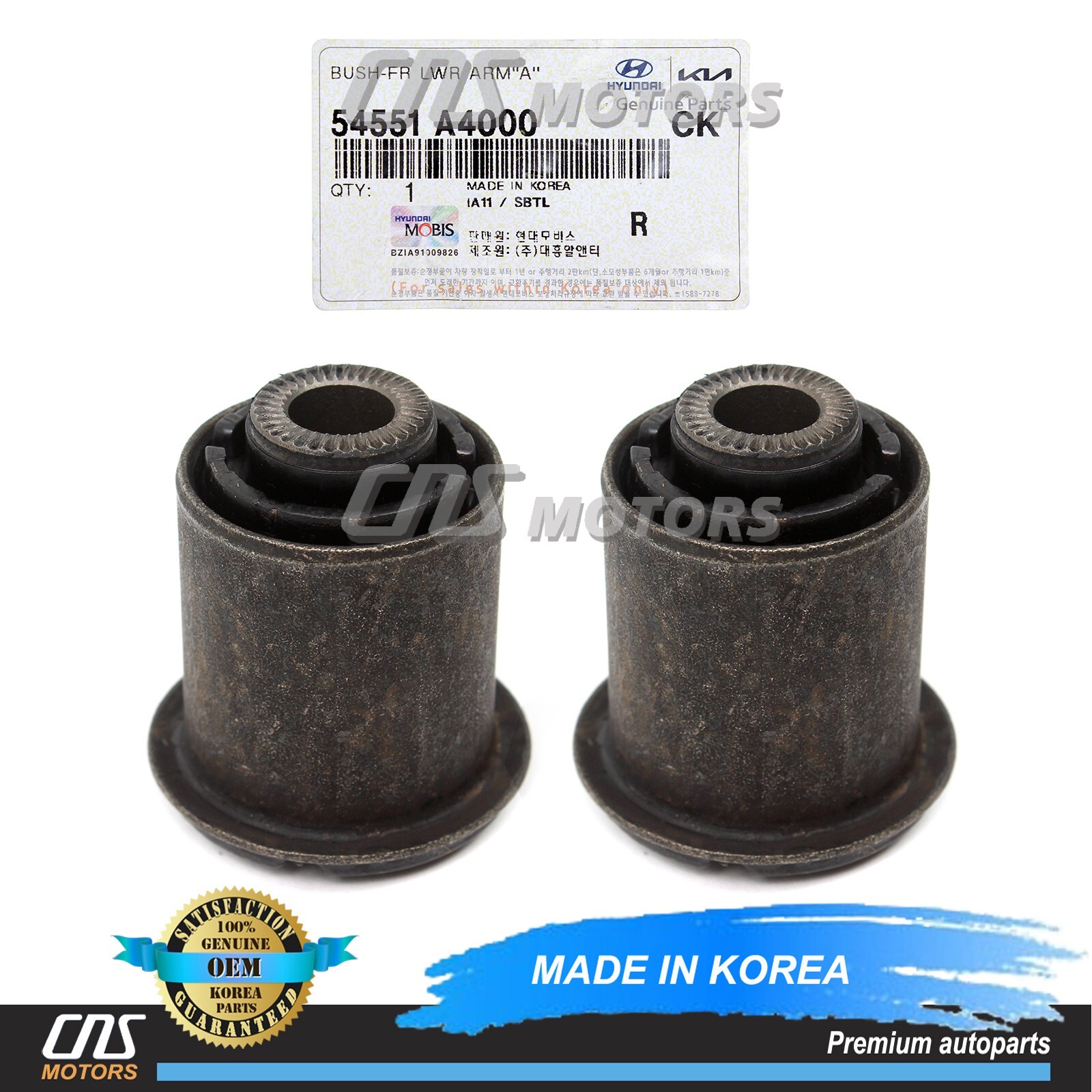 GENUINE Front Lower Control Arm Bushings 2PCS for 14-21 Hyundai Kia ...