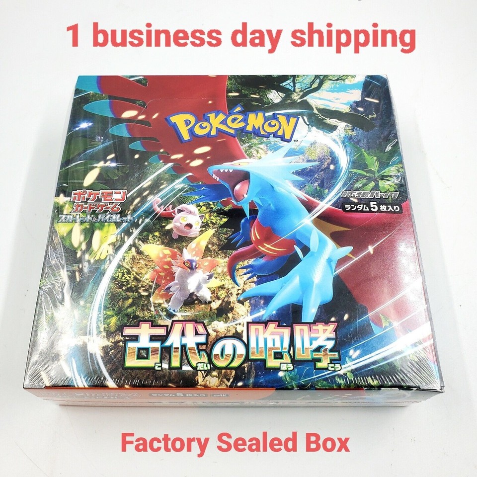 Pokemon Card Ancient Roar & Future Flash Booster Box sv4K sv4M Sealed ...