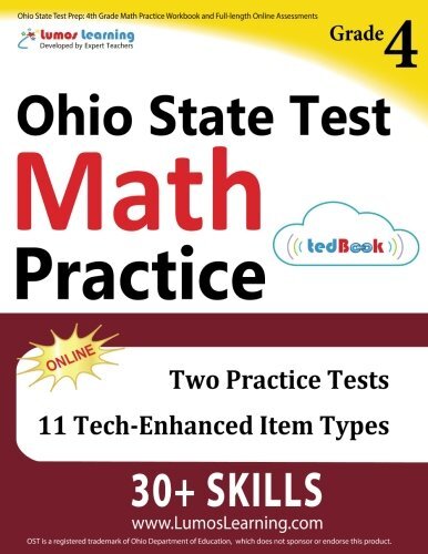 OHIO STATE TEST PREP: 4TH GRADE MATH PRACTICE WORKBOOK AND By Lumos ...