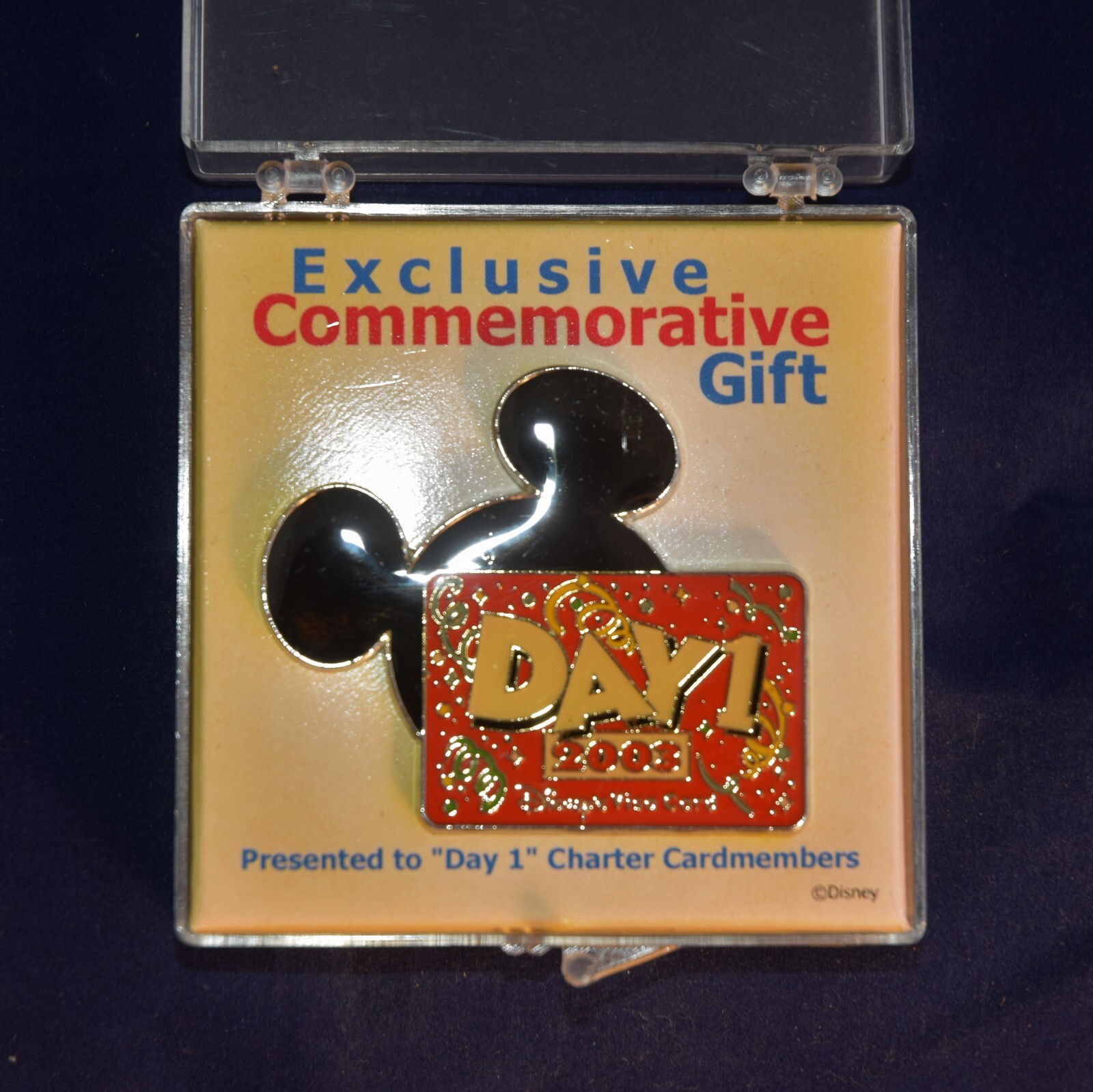 Disney's Visa Card - Day 1 - 2003 - Charter Member Pin | eBay