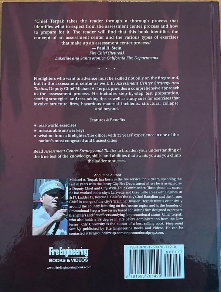 Assessment Center Strategy and Tactics Michael Terpak Firefighter Fire ...