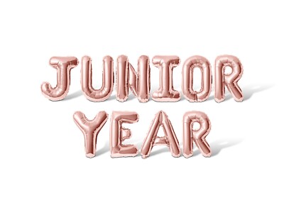 JUNIOR YEAR Letter Balloon Banner - Junior Year Party Supply DIY ...