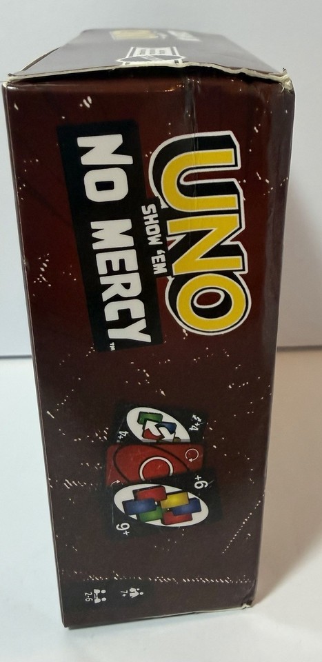 Mattel's Uno Show Em No Mercy Card Game Brutal. Ruthless. New Cards ...