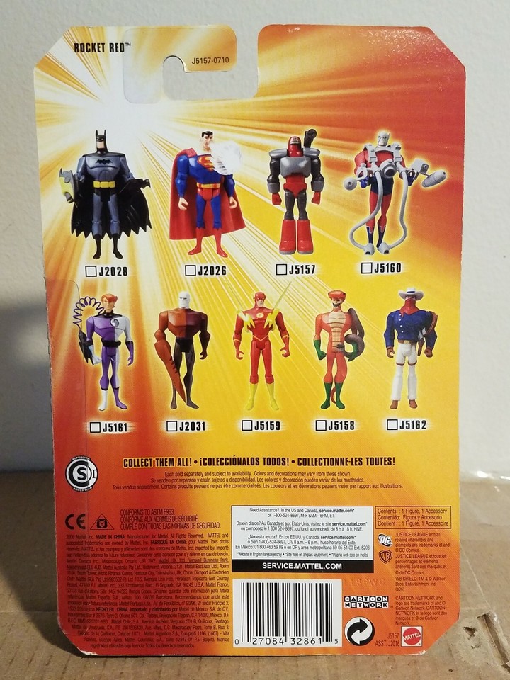 DC Superheroes Justice League Unlimited Rocket Red Action Figure | eBay