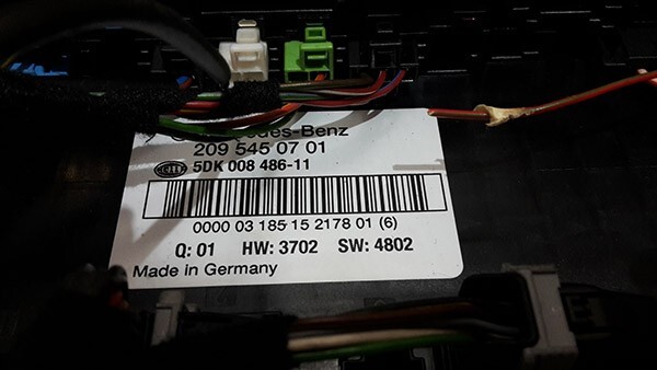 Mercedes C-Class W203 Rear SAM Module 2095450701 ID71109 | eBay