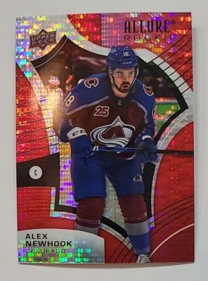 2021-22 UD ALLURE #119 ALEX NEWHOOK RC ROOKIE RED RAINBOW PARALLEL ...