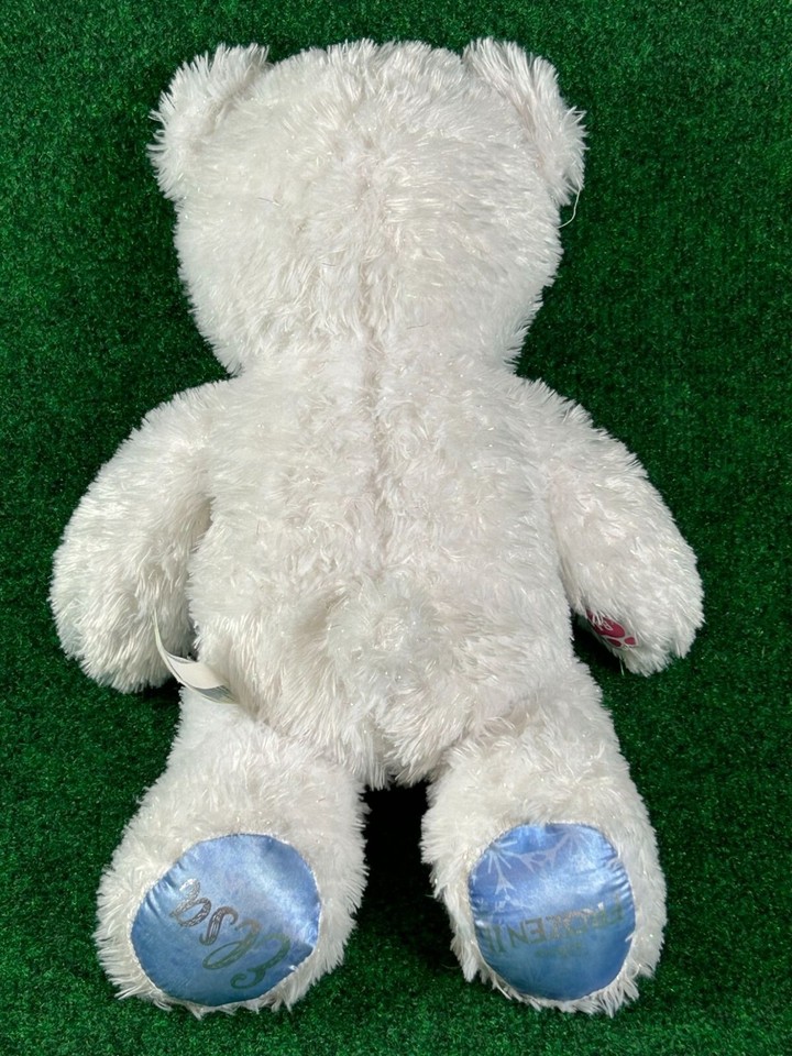 Build-A-Bear Disney Frozen Elsa Plush White & Blue Furry Soft Stuffed ...