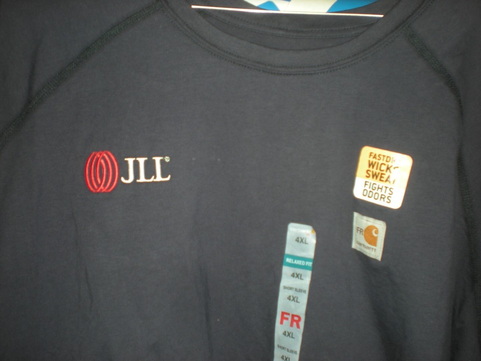 Carhartt FR Force 4XL Tee Shirt Navy Blue CrewNeck Flame Resistant VG A ...