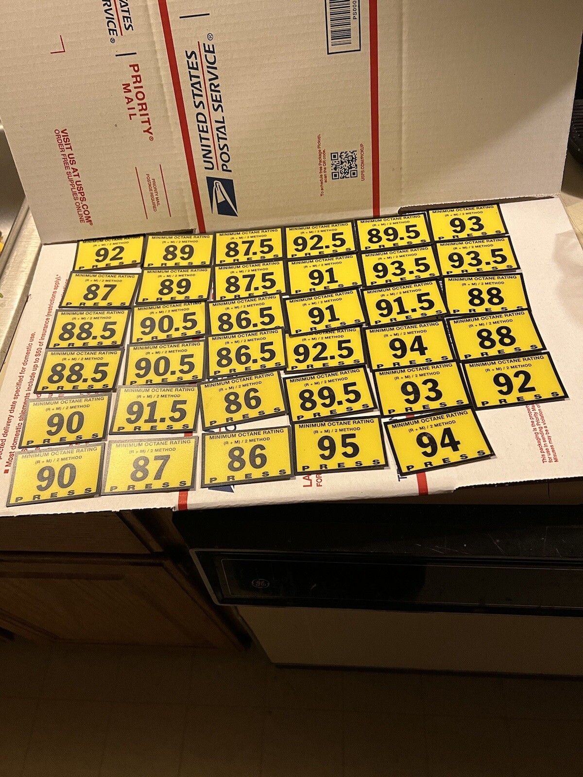 Lot Of 35 Octane Decal Wayne, Tokheim, Gilbarco, Gas Pump Sticker ...
