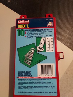 Torx L 10 Key Set, New, No.10990 | eBay
