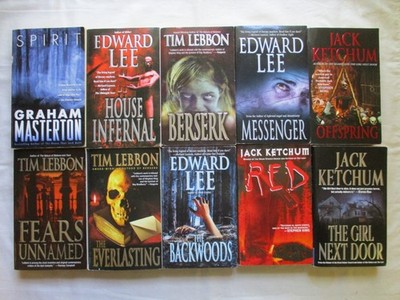 10 Vintage Paperback Horror Novels! Masterton. Laymon. Lebbon. Lee ...