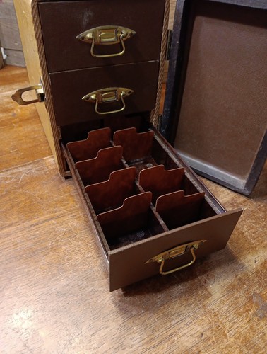 Vintage Barnett & Jaffe BAJA 3-Drawer 35mm Photo Slide Case | eBay