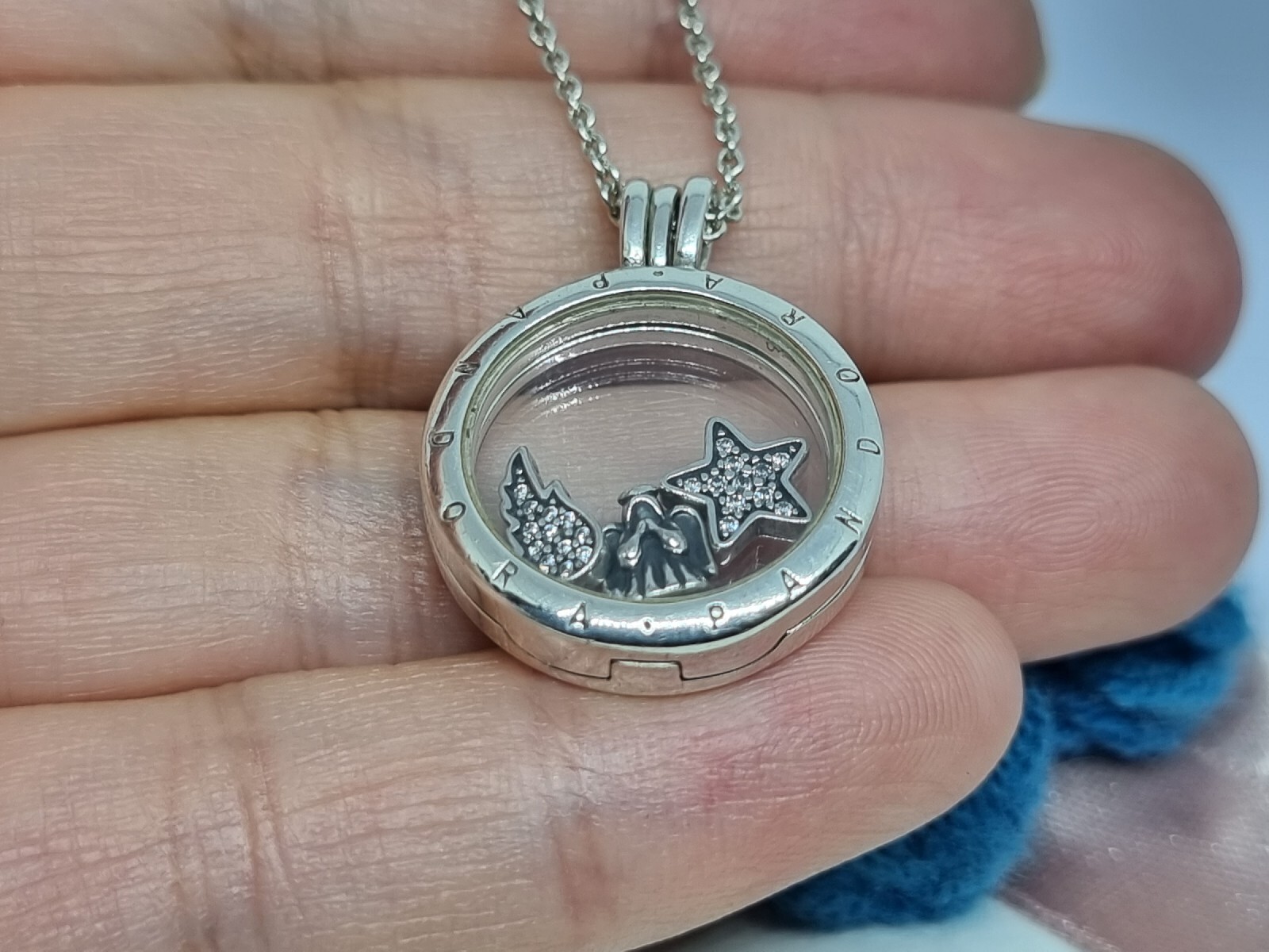 Genuine Pandora Medium Floating Locket Necklace 60cm… - Gem